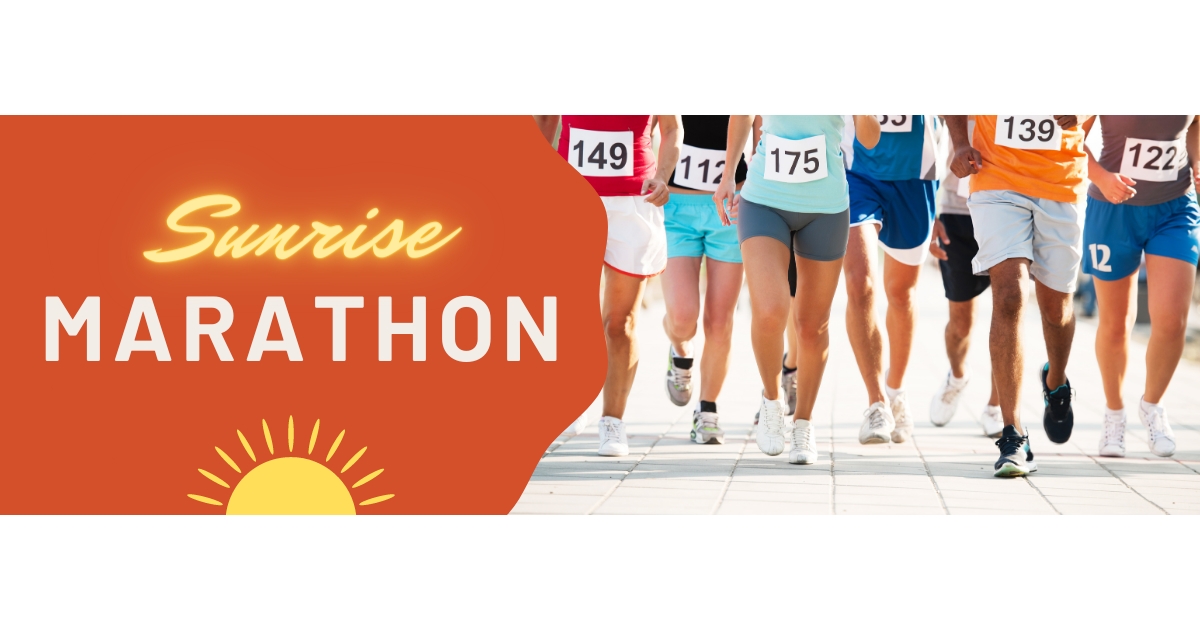 Sunrise Marathon Virtual Race: RaceDay Photos