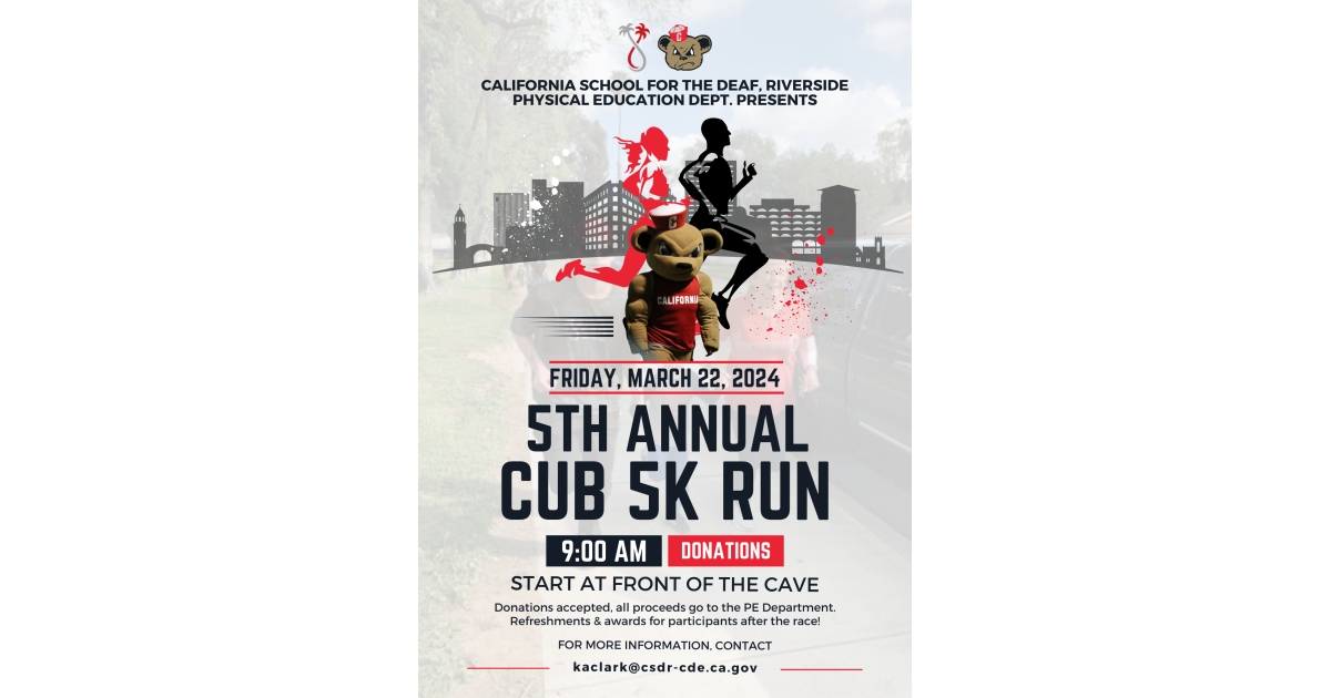 CSDR's 7th Annual Cub 5k Run/Walk hosted by the PE Department