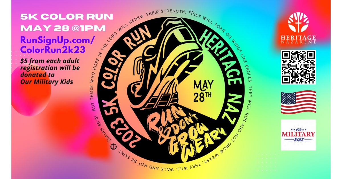 5k Color Run and Kids Color Dash!