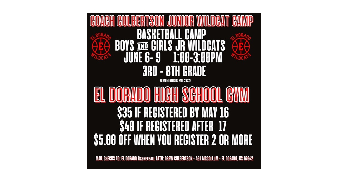 Boys & Girls Coach Culbertson Junior Wildcat Camp