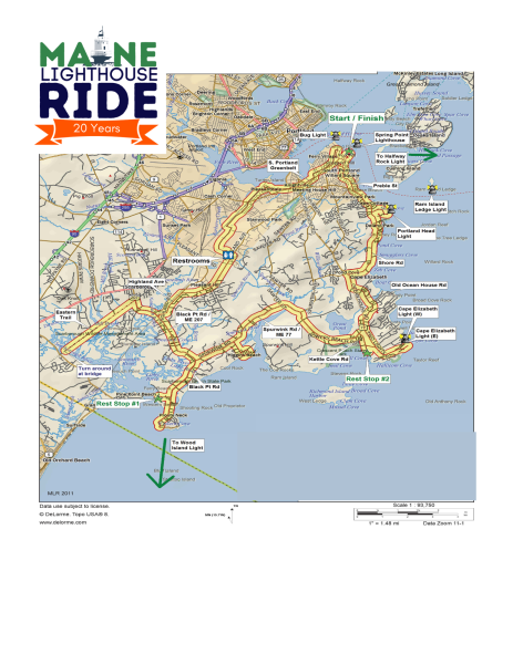 Maine Lighthouse Ride 2023: 40 Mile Ride