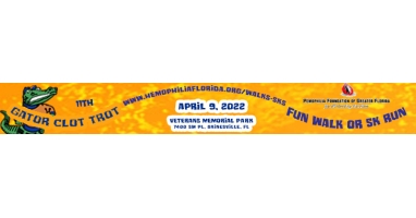 11th annual 5k Run or walk Gator Clot Trot