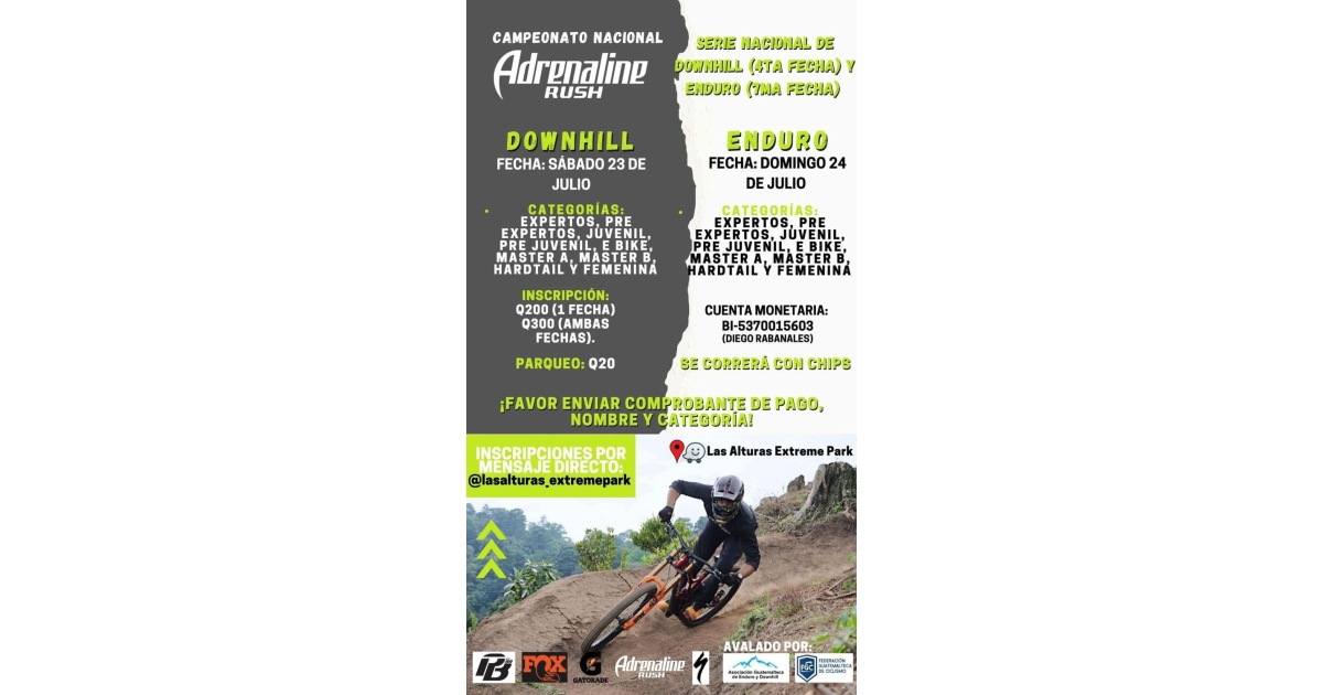 CAMPEONATO NACIONAL ADRENALINE RUSH DOWNHILL 2022