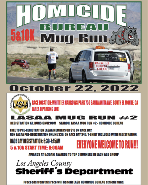 LASAA Mug Run #2 - Homicide Bureau