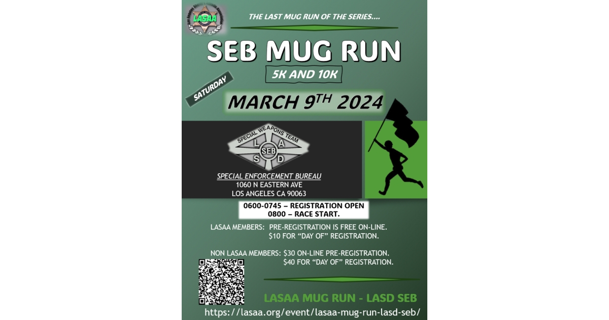 LASAA Mug Run - LASD Special Enforcement Bureau (SEB)