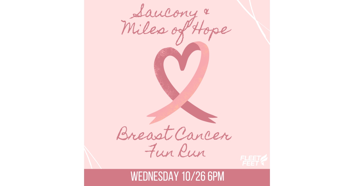 Saucony & Miles of Hope Breast Cancer Fun Run