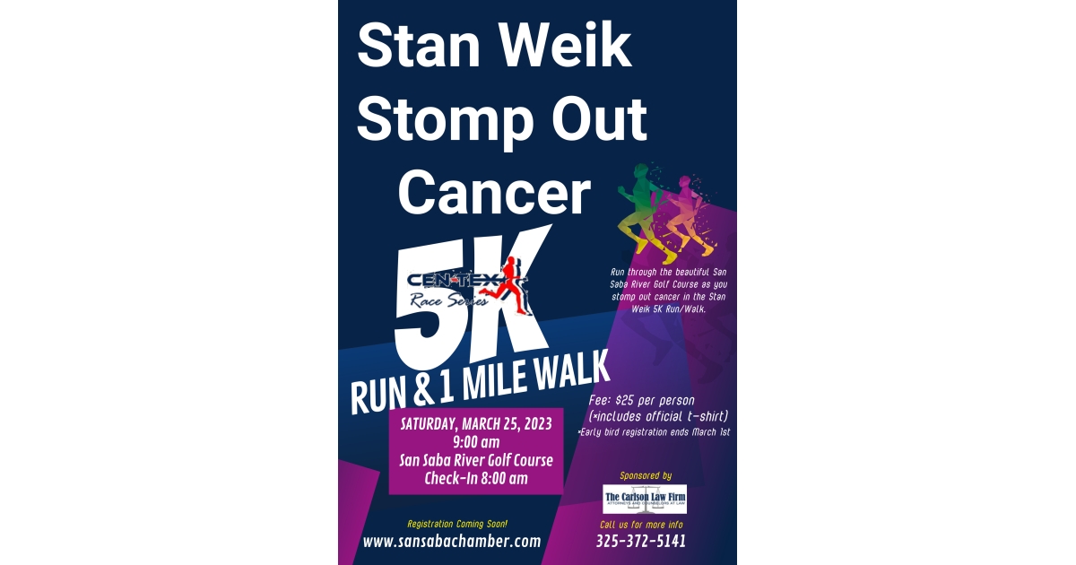 Stan Weik Stomp Out Cancer 5K & 1 Mile Walk