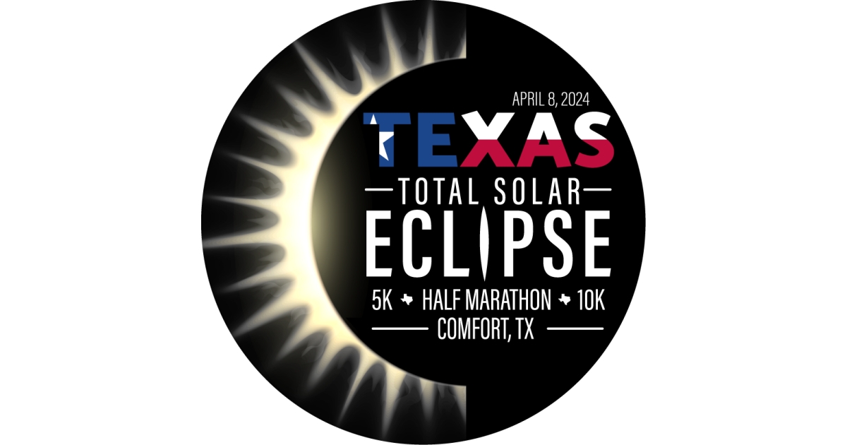 Texas Total Solar Eclipse Half Marathon 10k, 5k, 0.5mi Fun Run