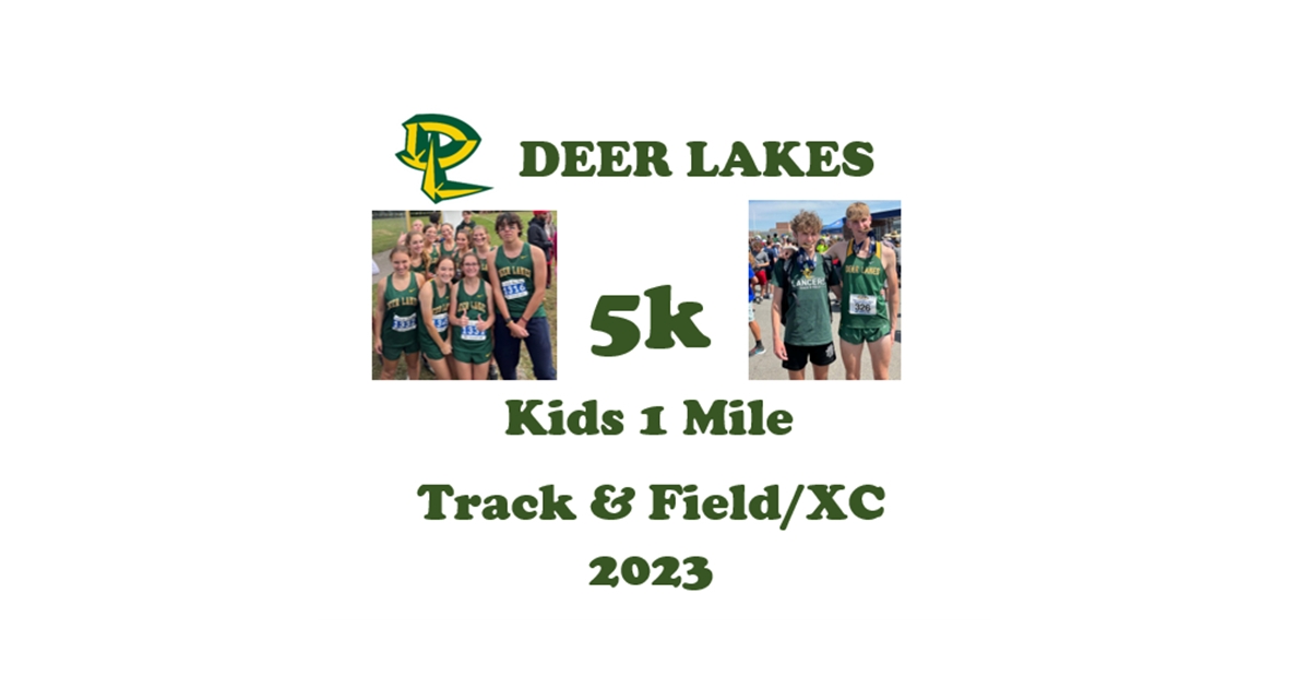 Deer Lakes Track & Field/XC 5k Run/Walk and Kids 1 Mile Fun Run