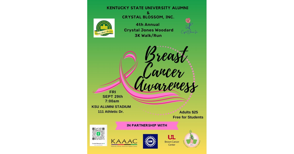 KSU & Crystal Blossom Inc. Breast Cancer Awareness Walk/Run: Race Flyer ...