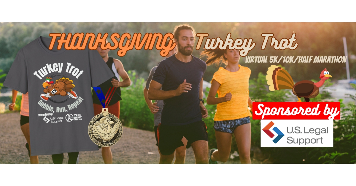 Thanksgiving Turkey Trot Virtual Run 5K/10K/13.1