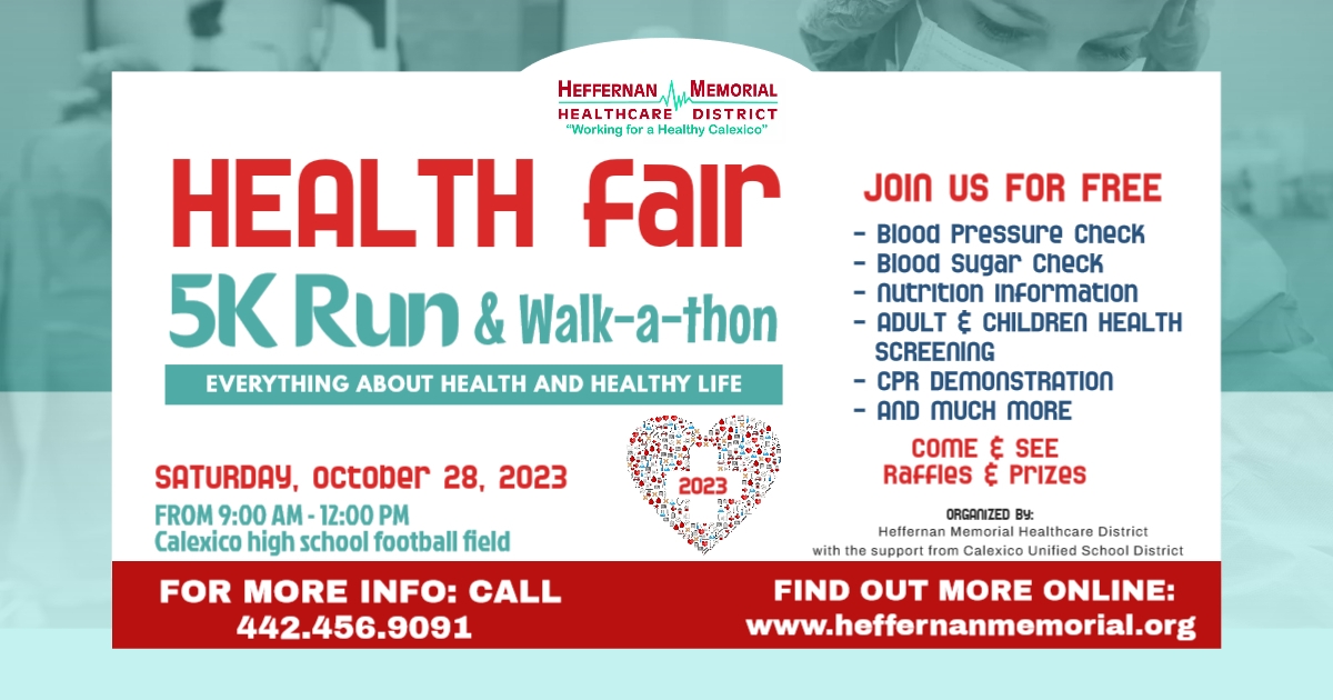 HEFFERNAN MEMORIAL HEALTH FAIR & 5K RACE 2023