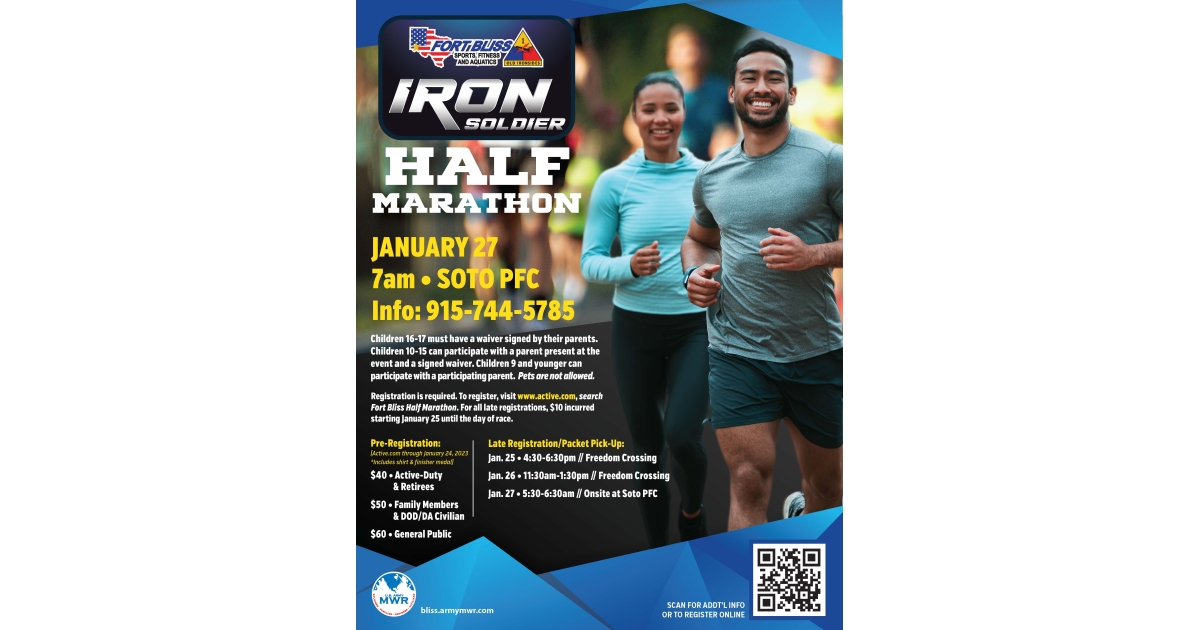 Fort Bliss Iron Soldier Half Marathon