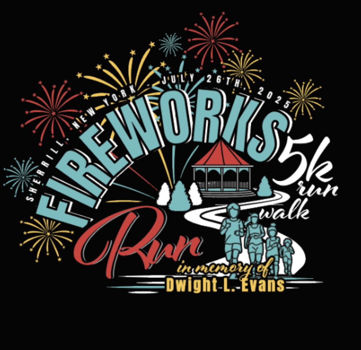 Sherrill Fireworks Run: In Memory of Dwight L. Evans
