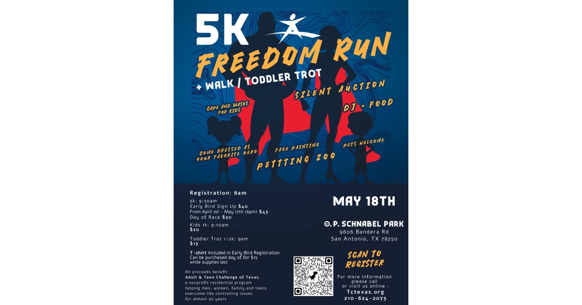 Run For Recovery: Adult & Teen Challenge 5k Freedom Run