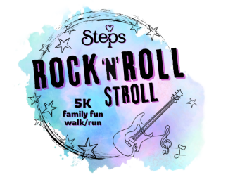 Steps ROCK 'n' ROLL STROLL 5K family fun walk/run!
