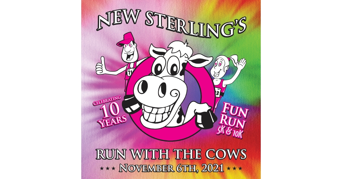 11th Annual New Sterling Run with the Cows 5K, 10K, and Fun Run