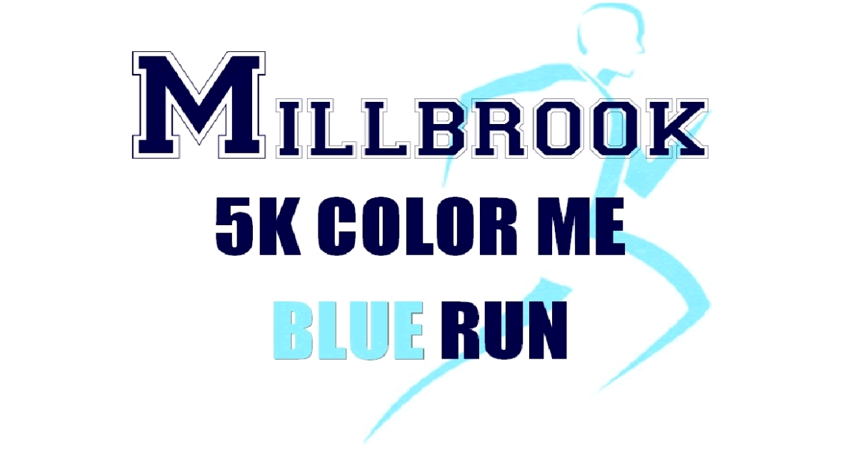 Millbrook 5k Color Me Blue Obstacle Run