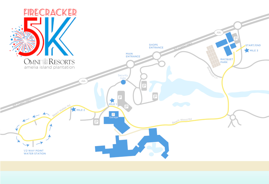 Firecracker 5K: Course Map