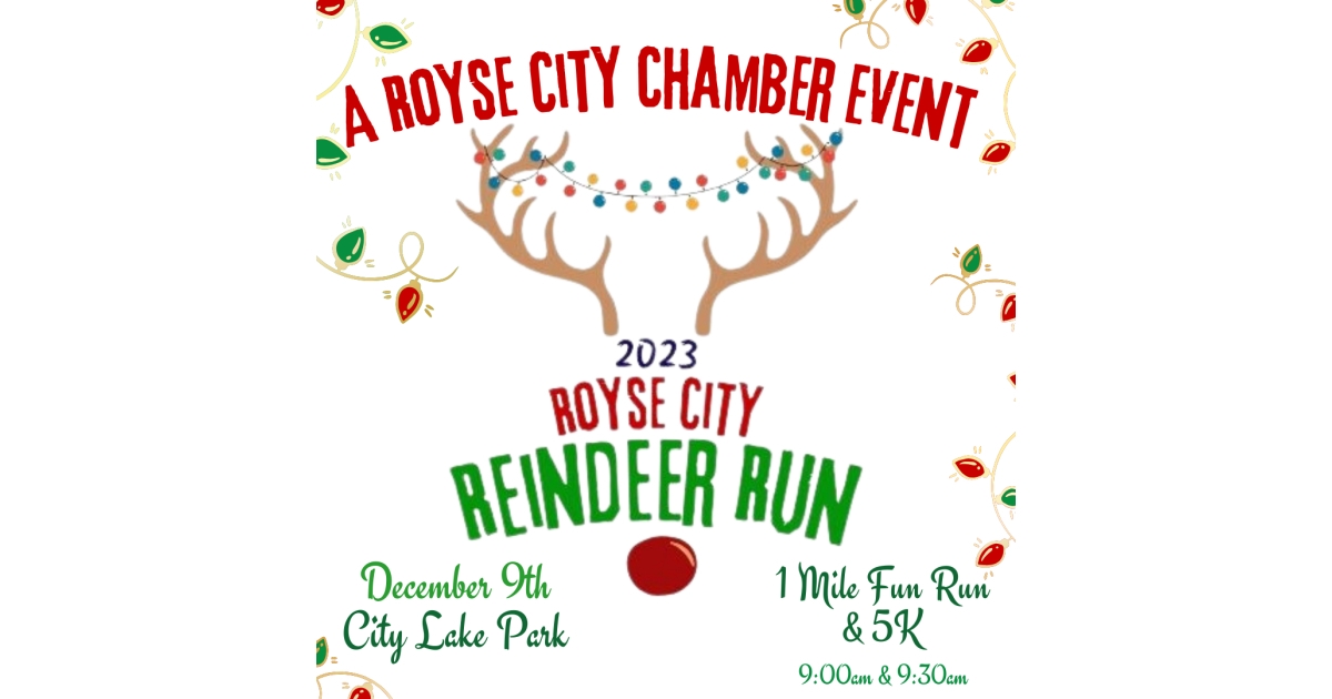 Royse City Chamber Reindeer Run 5K & 1K FunRun Loop Race Insurance