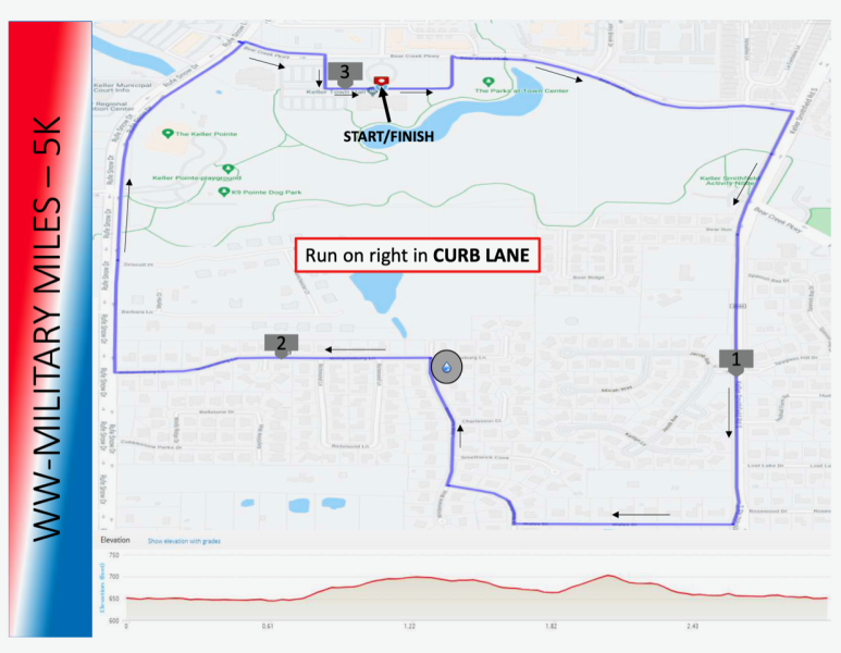 WW Military Miles 5k, 10k and Half Marathon