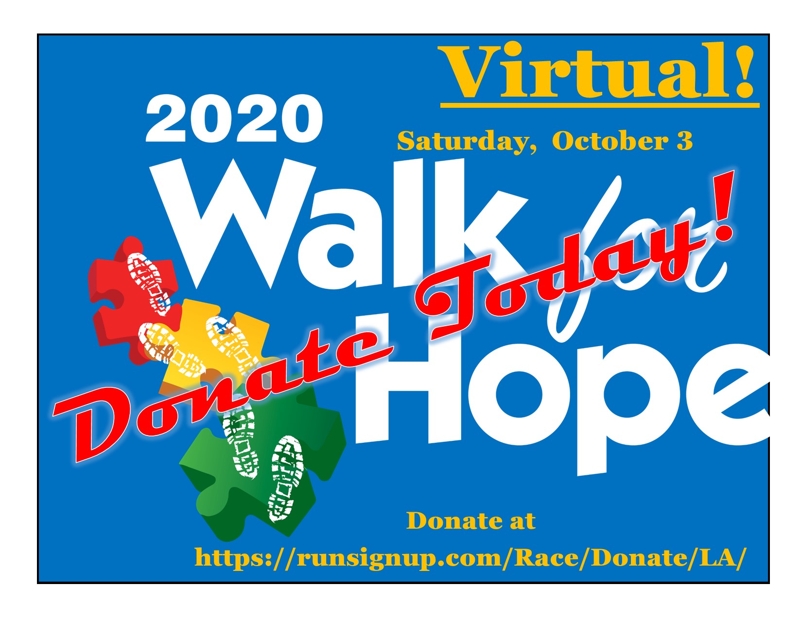 2020 VIRTUAL WALK FOR HOPE!: Participant Photos
