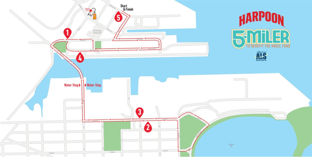 Harpoon 5-Miler: Course Map