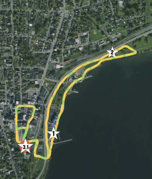 Middle Finger 5K & 10K: Map
