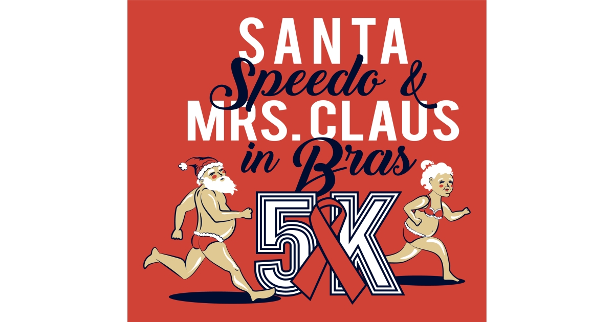 Southern Illinois World AIDS Day Santa Speedo and Mrs. Claus in Bras 5k ...