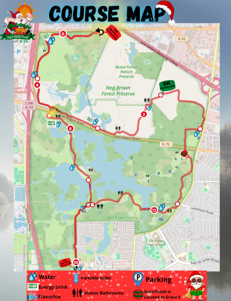 Christmas in July Half Marathon and 5K (Chicago area): Half Marathon ...