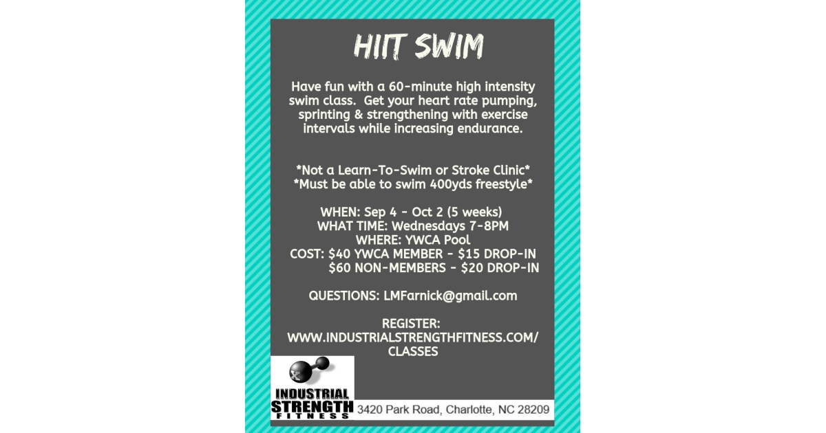 HIIT SWIM - 5 week Interval Swim Training