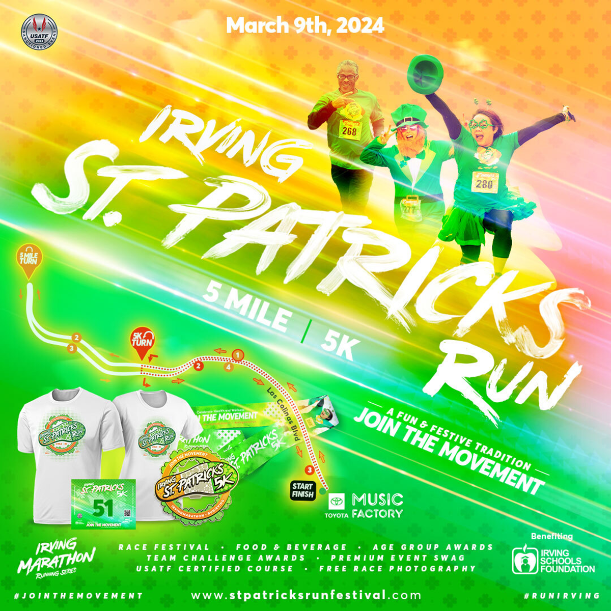 Irving St. Patrick's Run Results