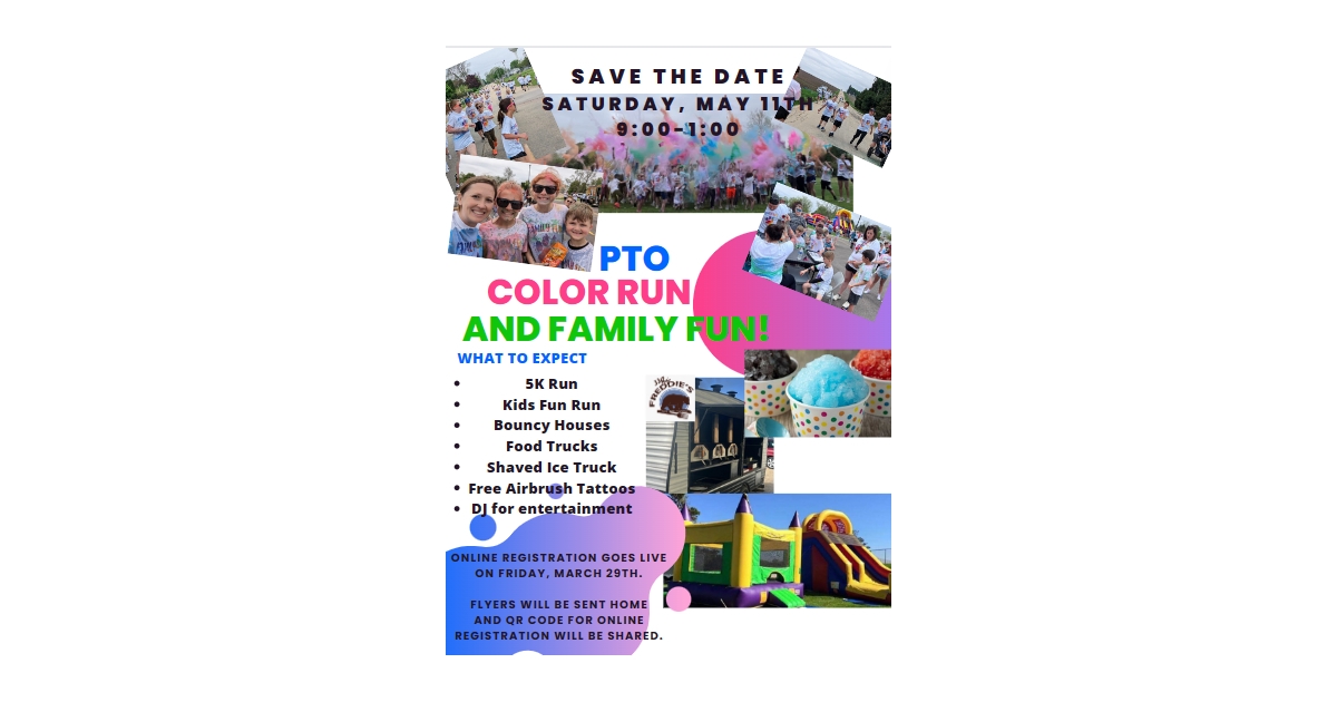 Eastland PTO Color Run/Walk and Family Fun