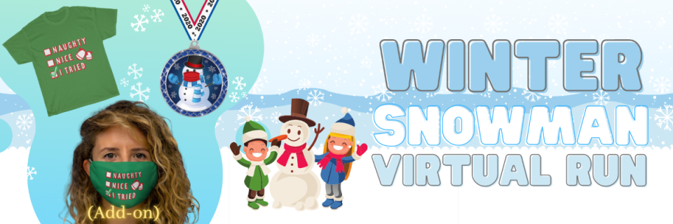 Winter Snowman Holiday Virtual Run