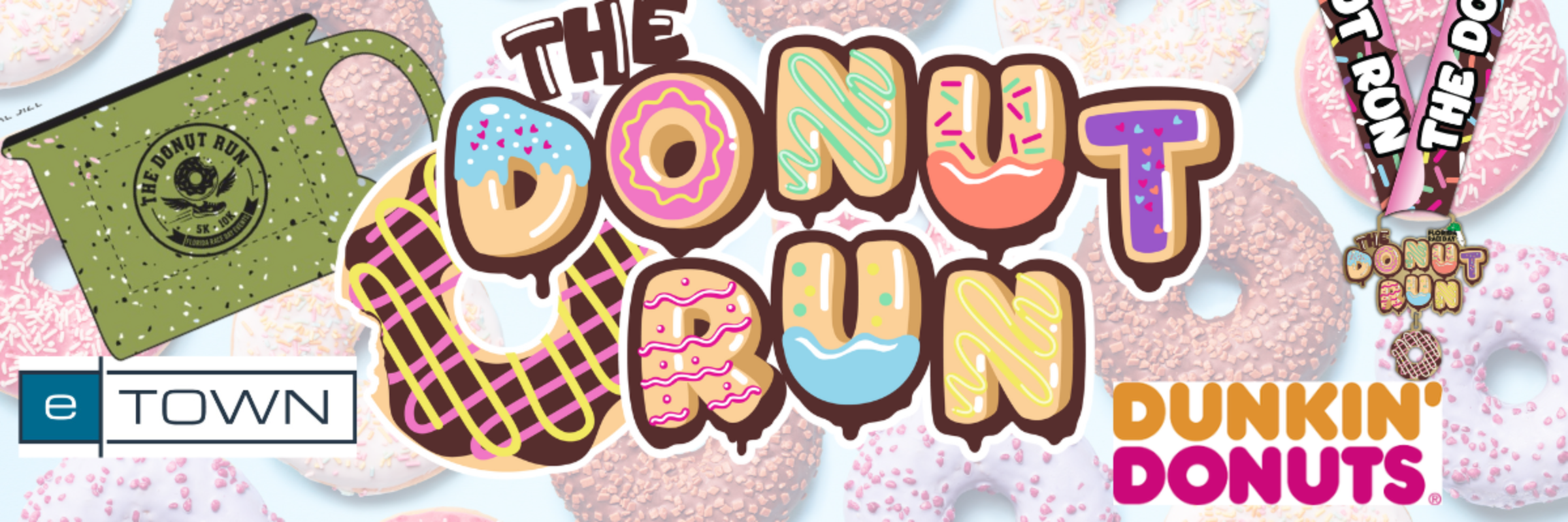 The Donut Run 5k and 10K Races along with a 1 mile fun run