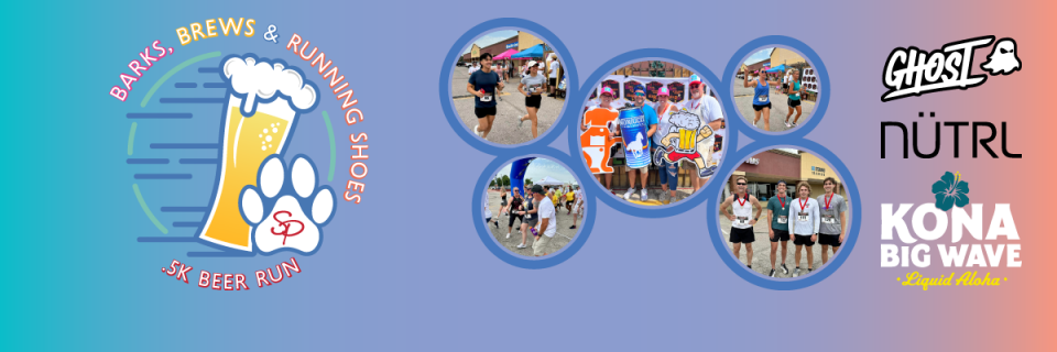 Side Pockets 0.5k Beer Run "Barks, Brews & Running Shoes"