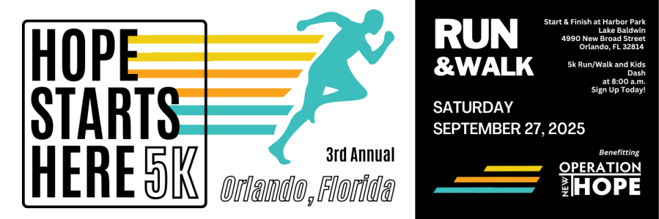 3rd Annual Hope Starts Here 5K Run & Walk