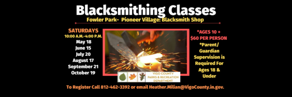 Fowler Park Blacksmithing Classes