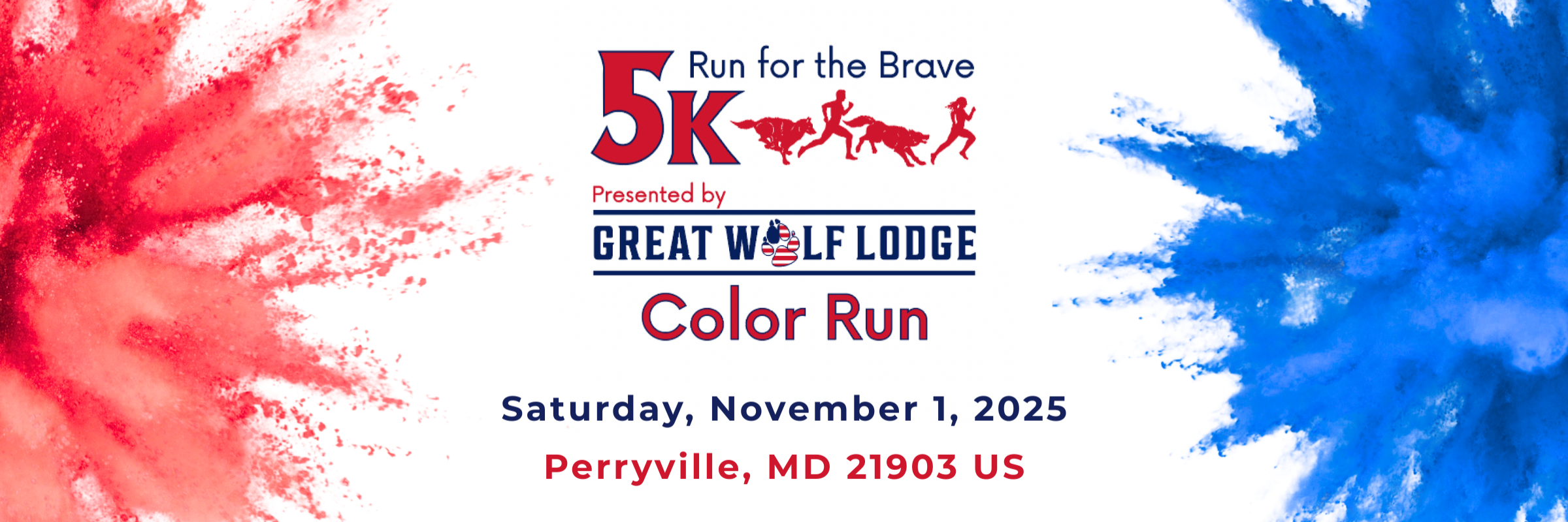 Veteran’s 5K Color Run for the Brave presented by Great Wolf Lodge